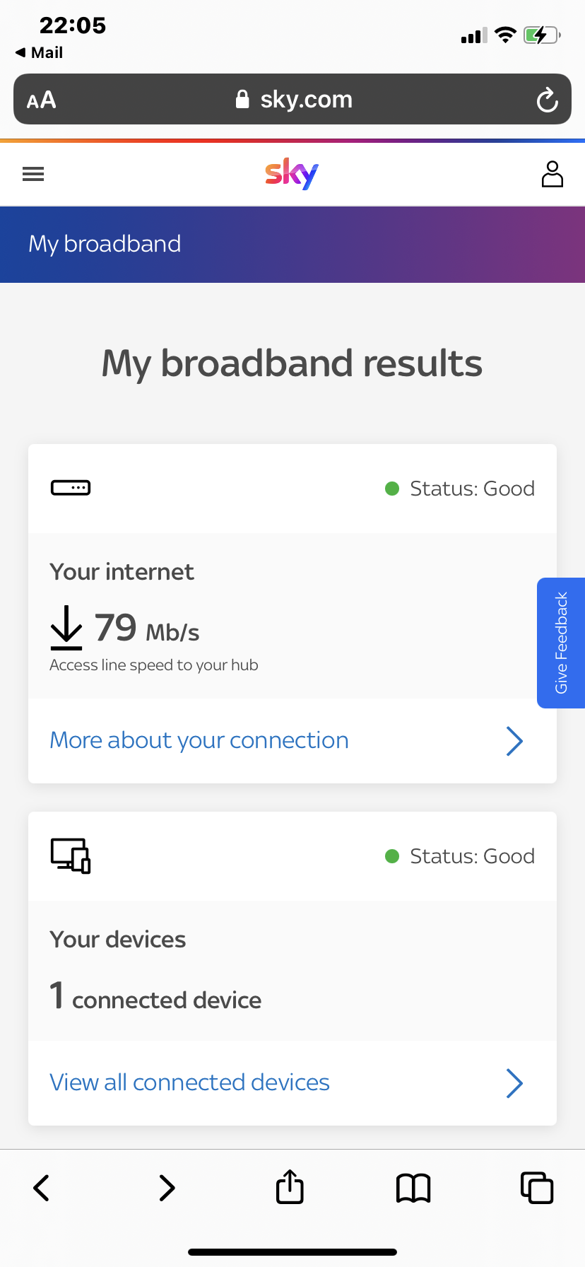 Fibre speed - Sky Community