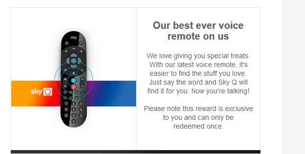 Free sky Q voice remote - Page 11 | Sky Community