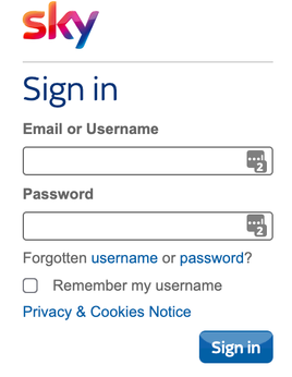 Answered: Unable to login to MySky app - Page 2 | Sky Community