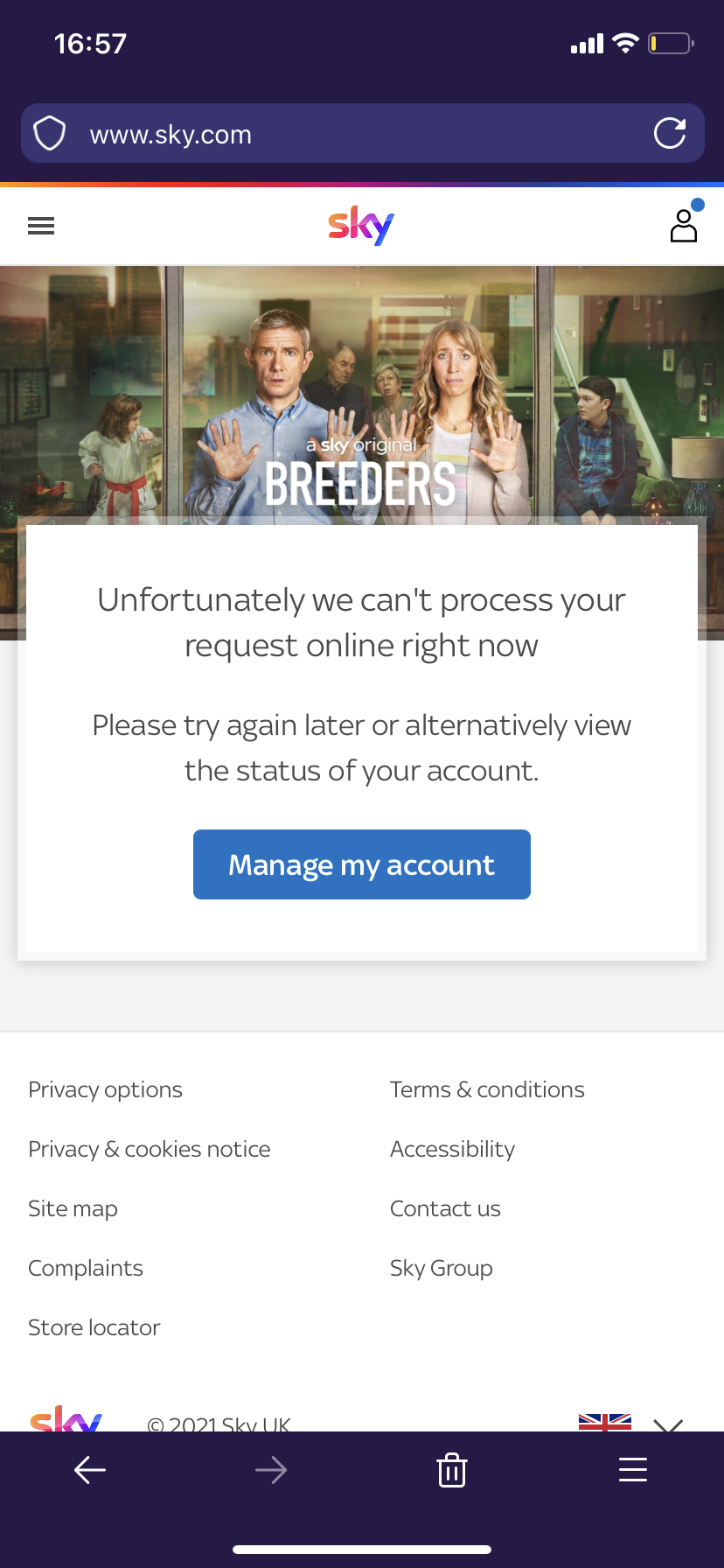 I'm unable to pay off my device credit agreement e... - Page 2 | Sky ...