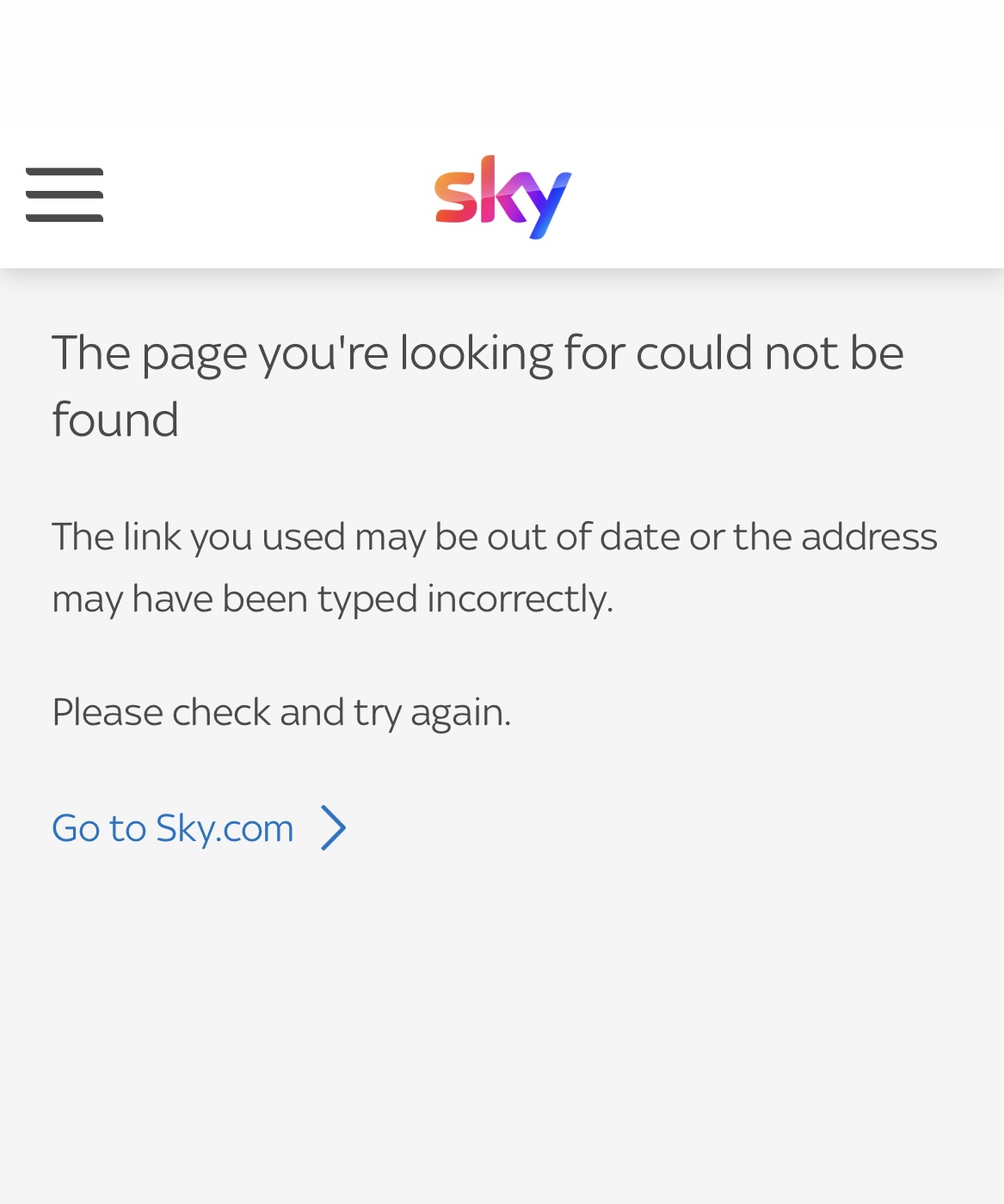 Mysky app stuck on loading - Page 2 | Sky Community