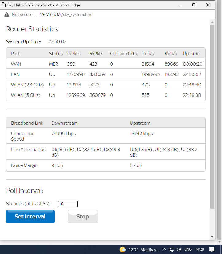 Line Dropping Out | Sky Community