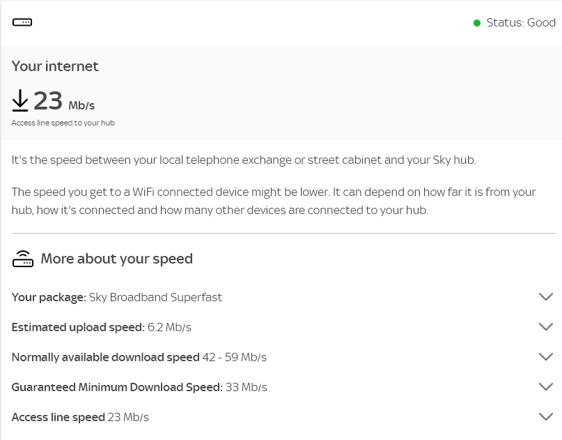 Answered: Broadband Speed Below Minimum Guaranteed Speed | Sky Community