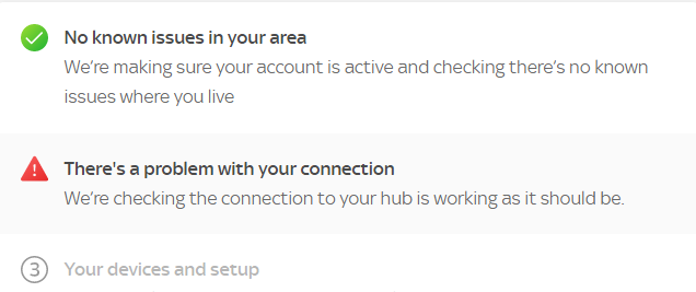 My Sky Service Checker fails to connect to Hub | Sky Community
