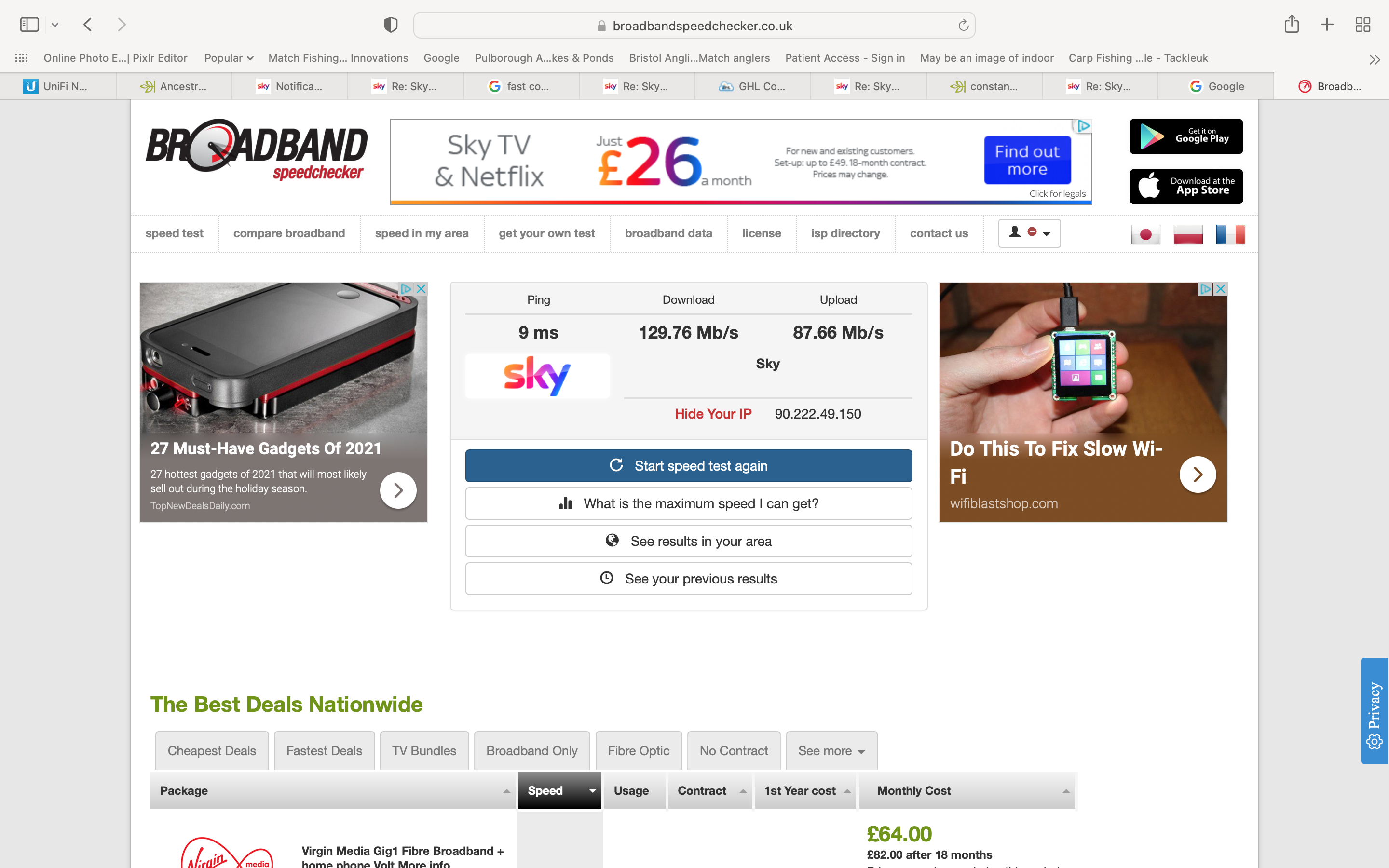 Sky gigafast Speed? - Page 3 | Sky Community