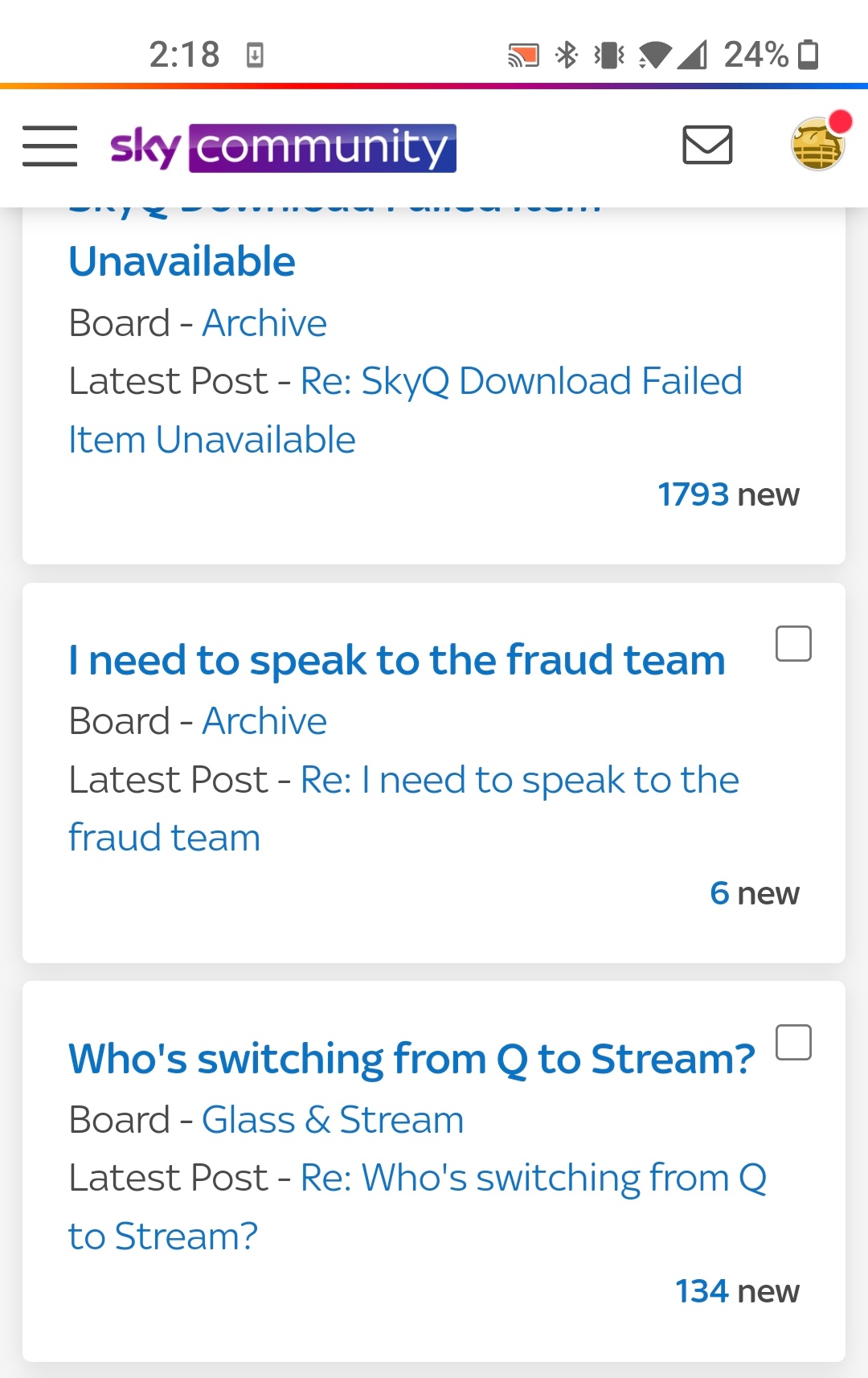 Who's switching from Q to Stream? - Page 47 | Sky Community
