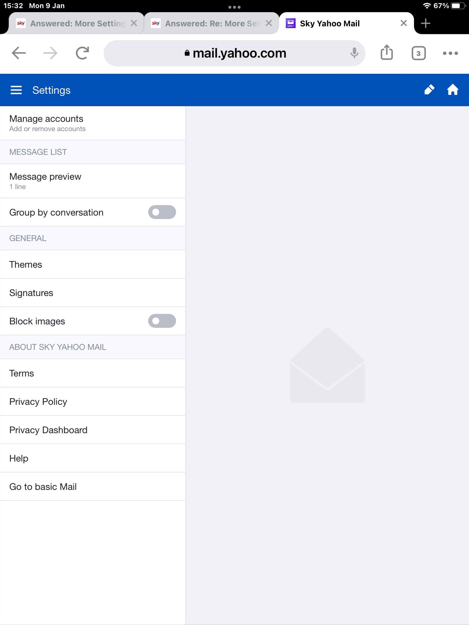 Answered: More Settings button - Page 3 | Sky Community