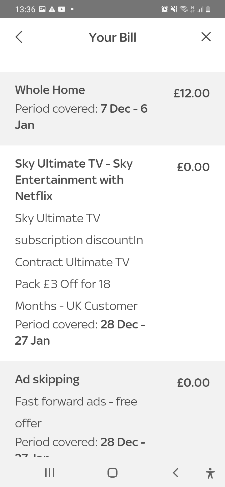 Answered: Bill payment | Sky Community