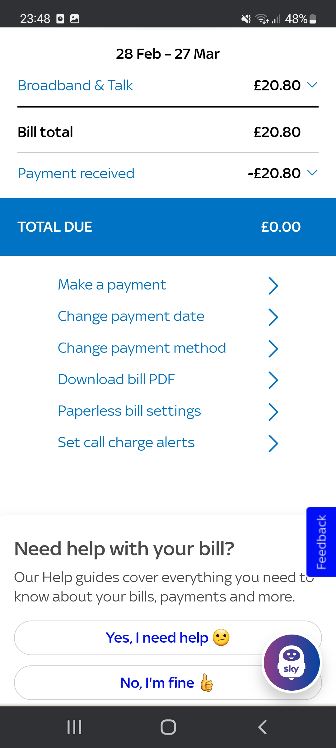 Bill confusion | Sky Community
