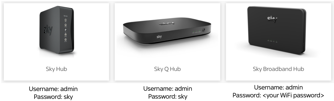 cannot login to sky router | Sky Community
