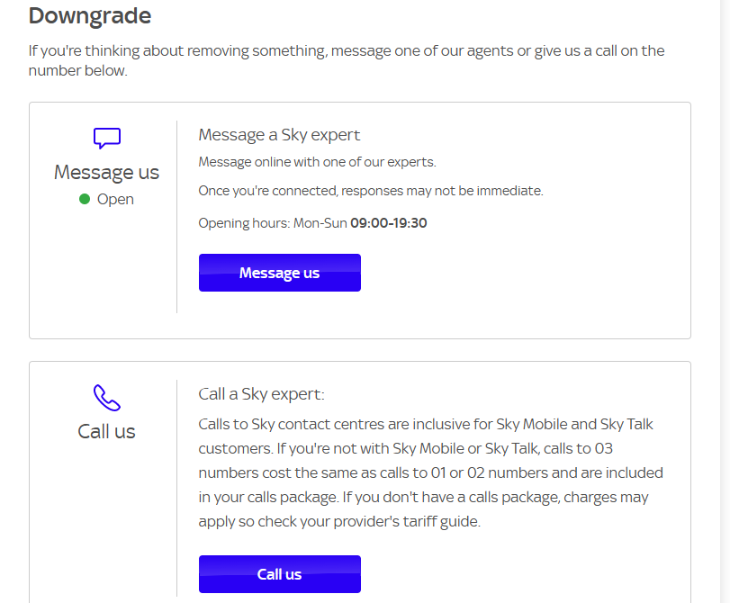 Downgrading | Sky Community