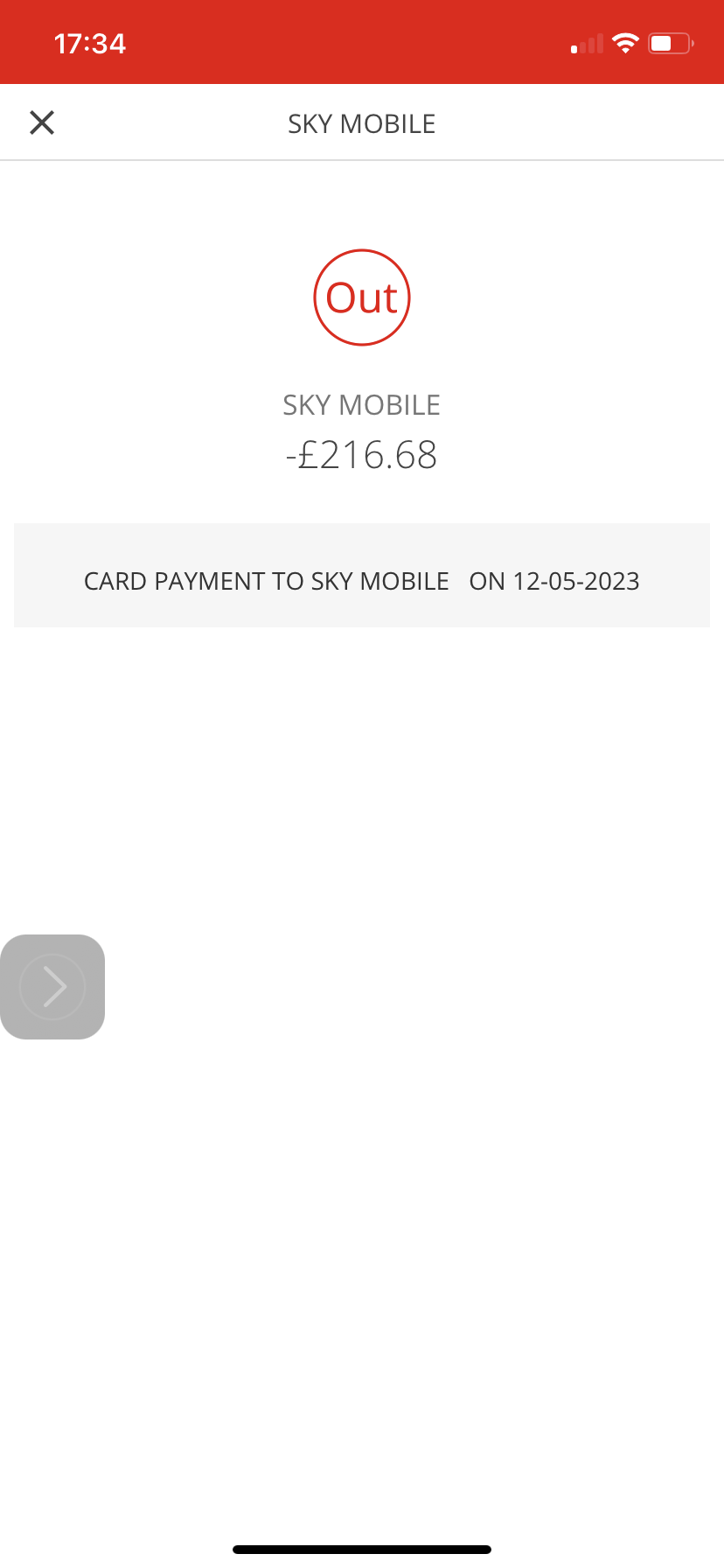 Bill Paid | Sky Community