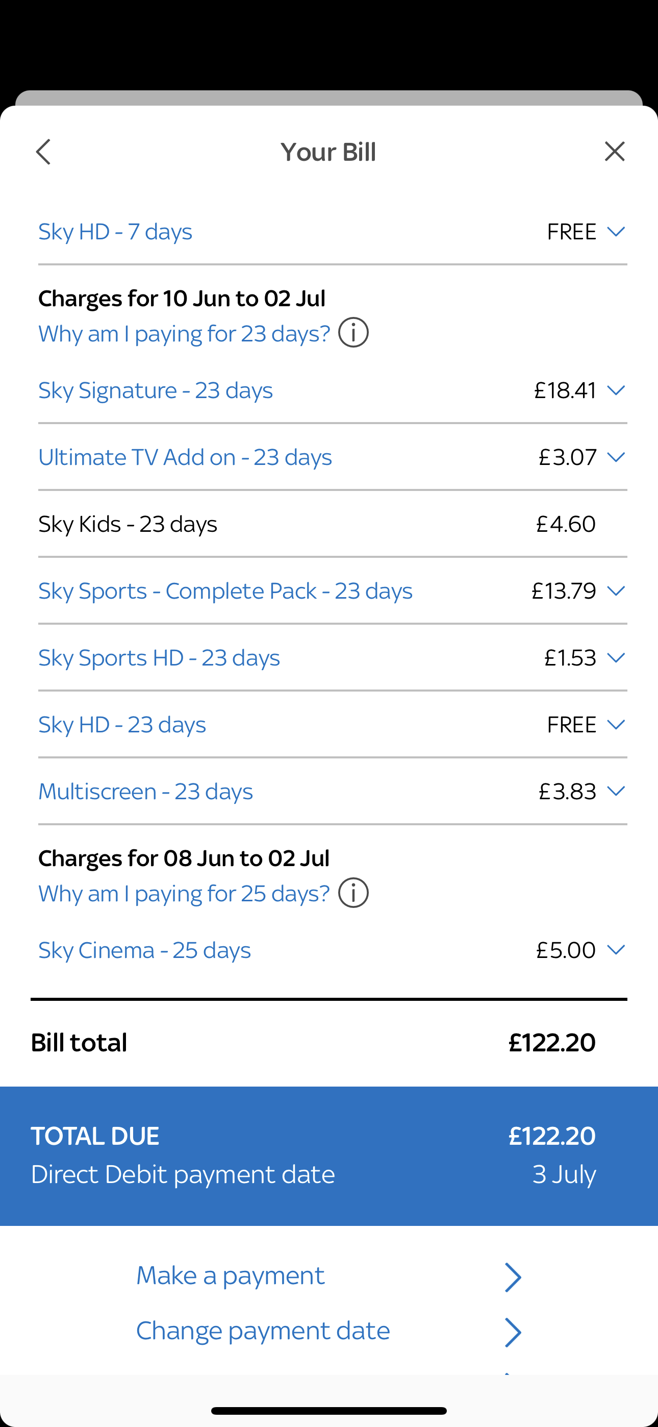 Issue with my bill | Sky Community