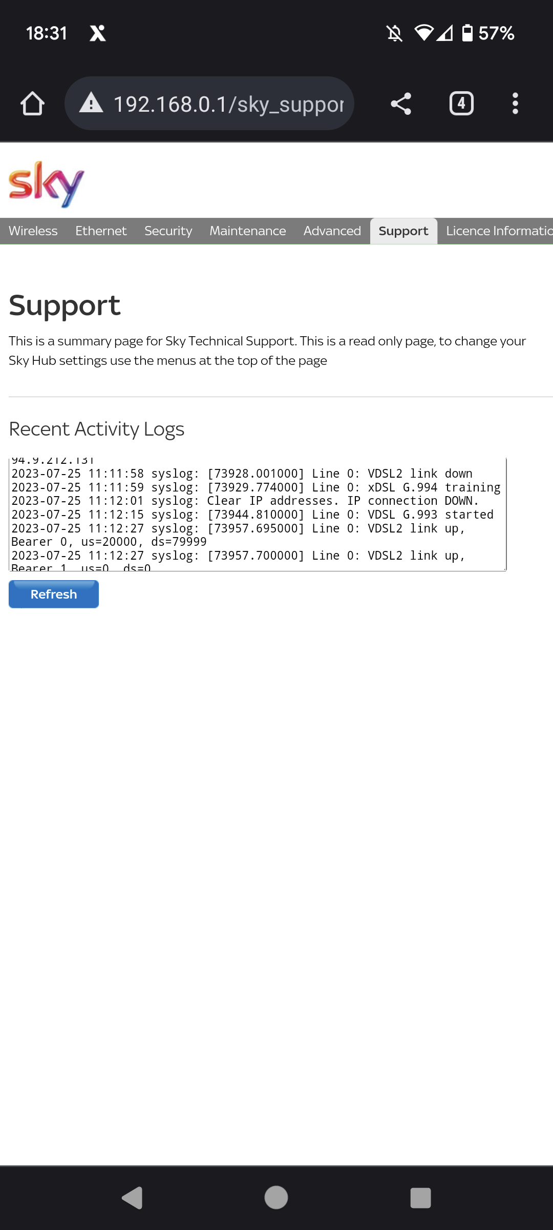 Broadband dropping at same time every day | Sky Community