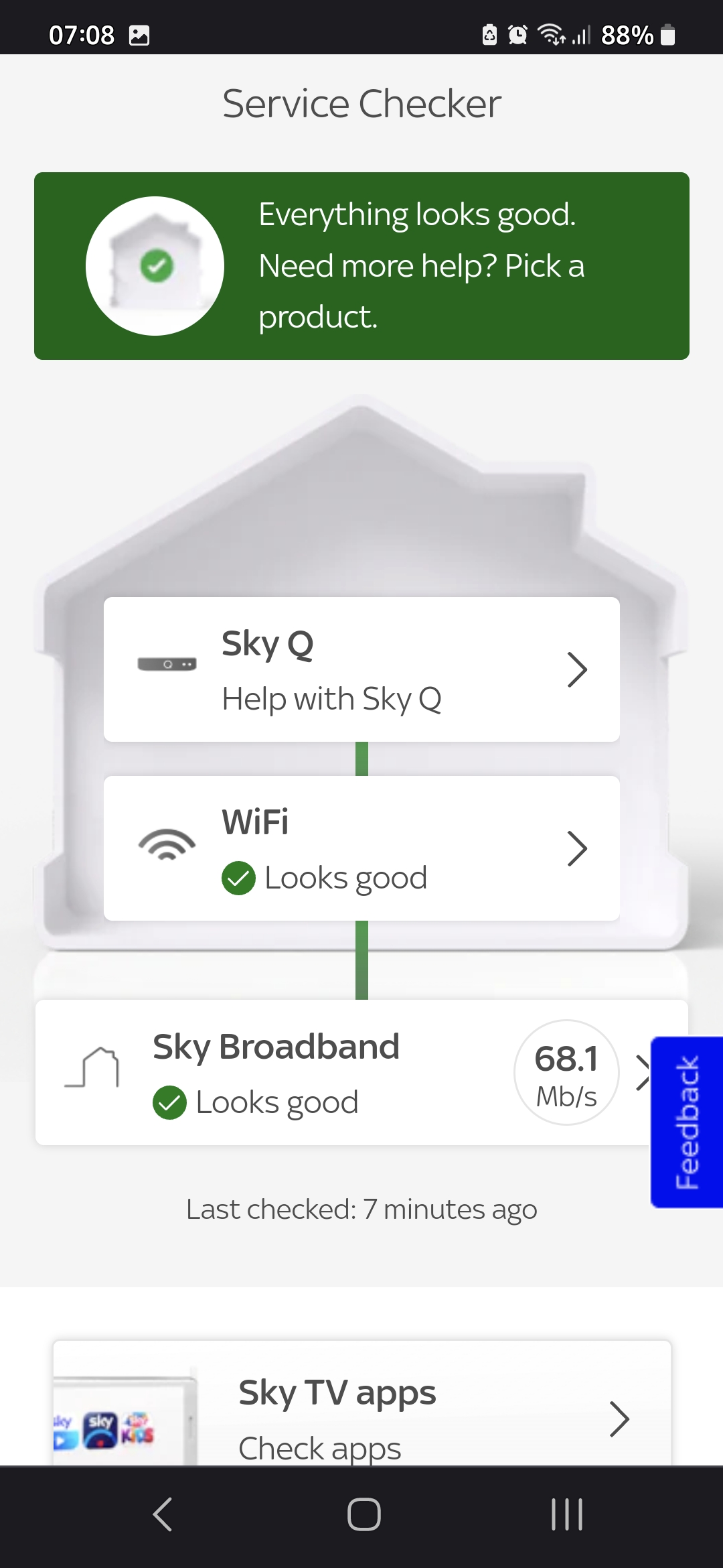 Internet not available but wifi ok | Sky Community