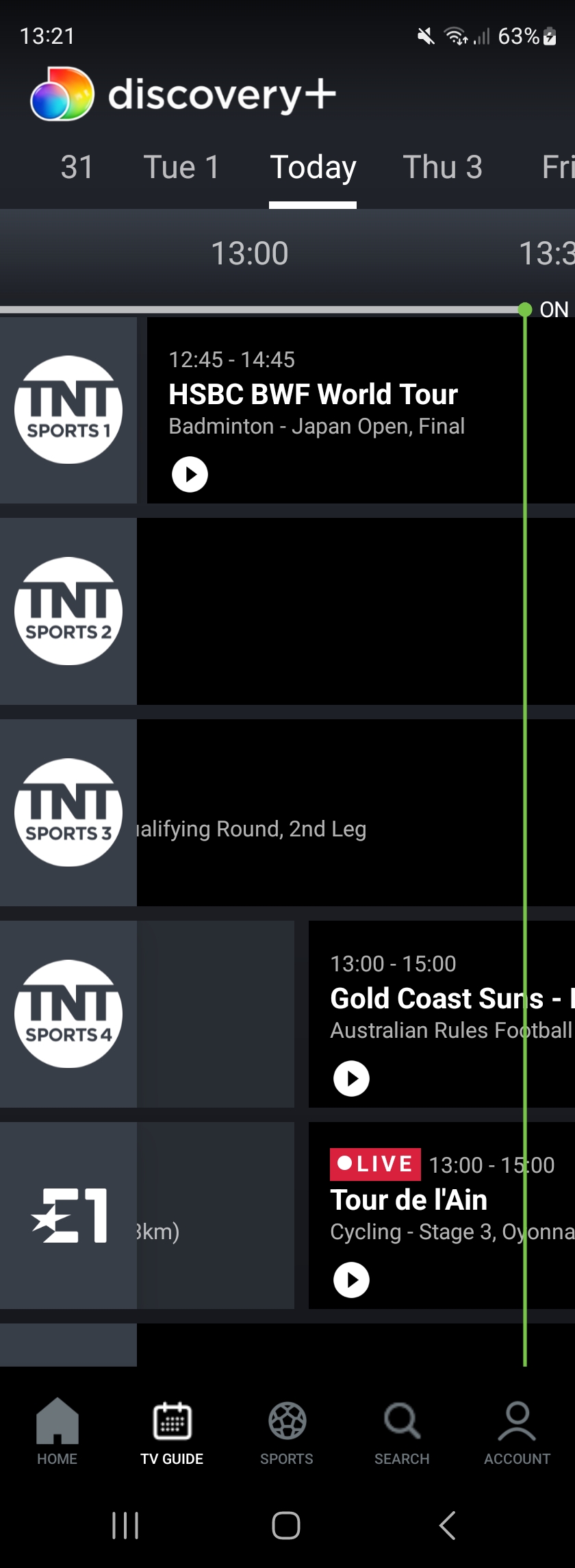 Answered: TNT Sport not showing on Discovery Plus App - Page 28 | Sky ...