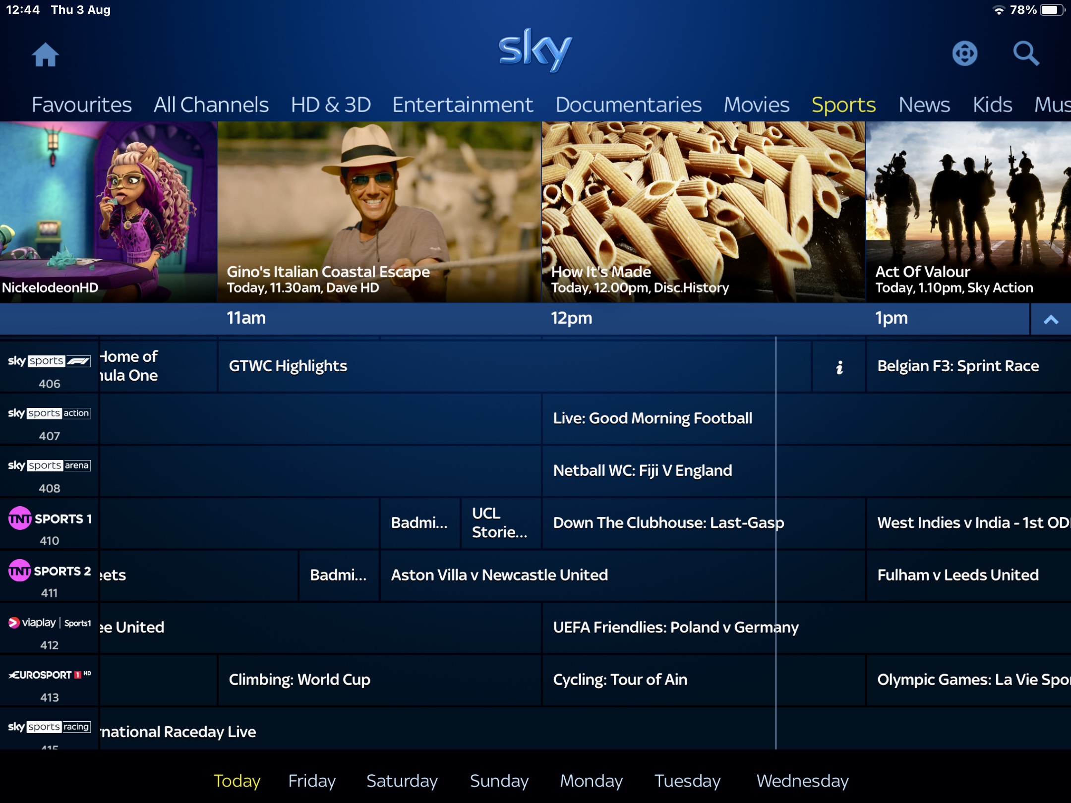 Missing channels from my Sky+ app | Sky Community