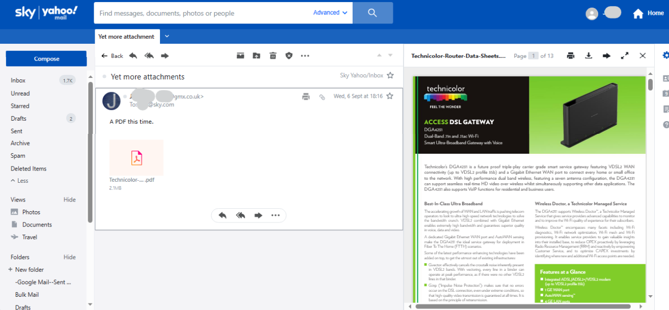 Email preview of attachments are having trouble op... | Sky Community