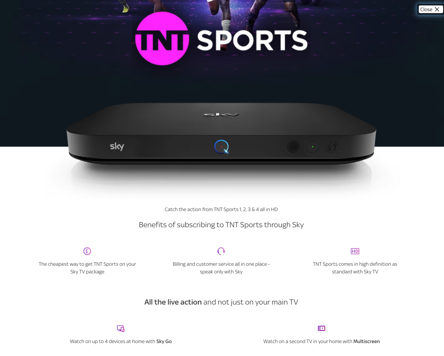 TNT Sports Ultimate UHD with Sky Q | Sky Community