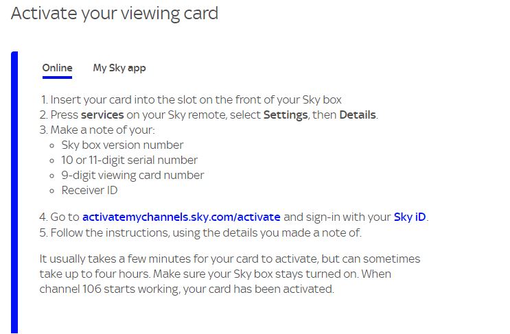 pairing a card on SKY + | Sky Community