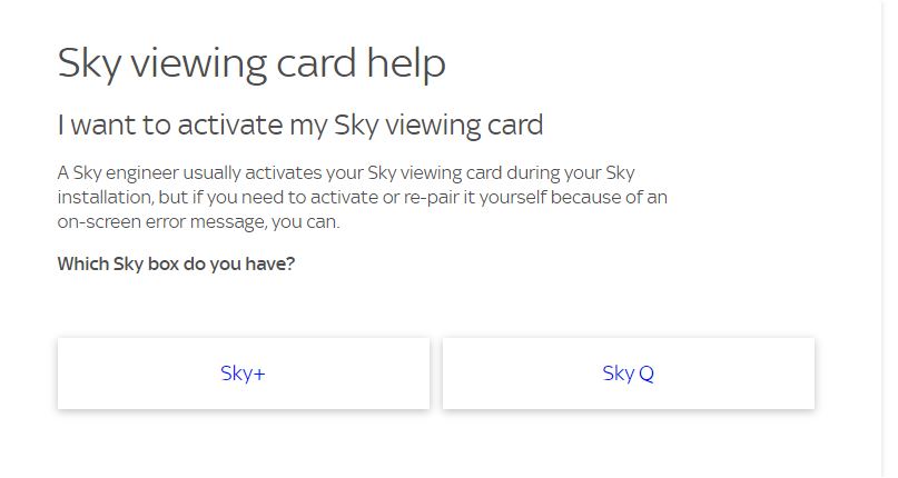 pairing a card on SKY + | Sky Community
