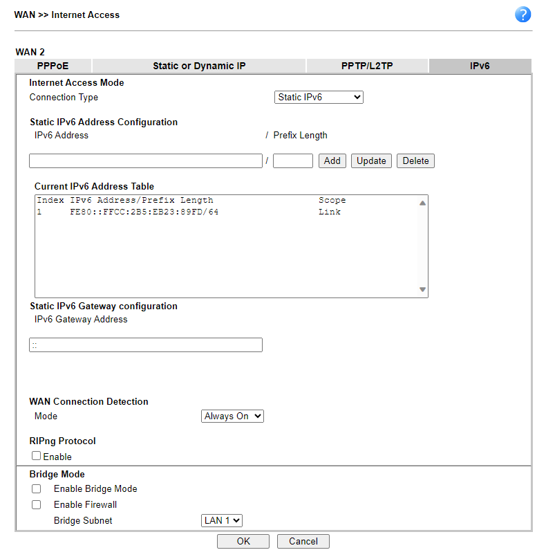 Re: Configuration of Draytek router for FTTP | Sky Community