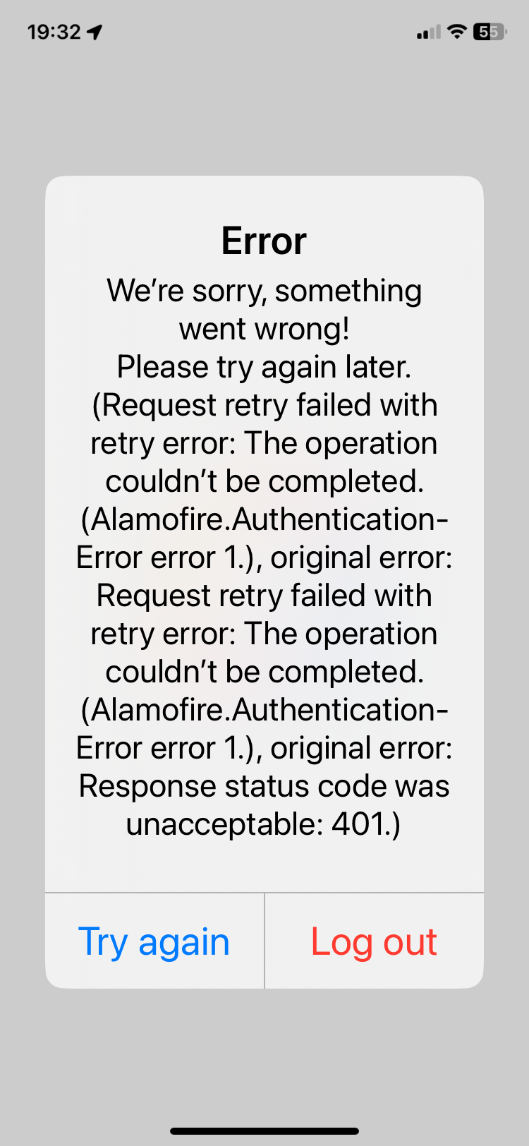 Can’t log in to protect app. | Sky Community