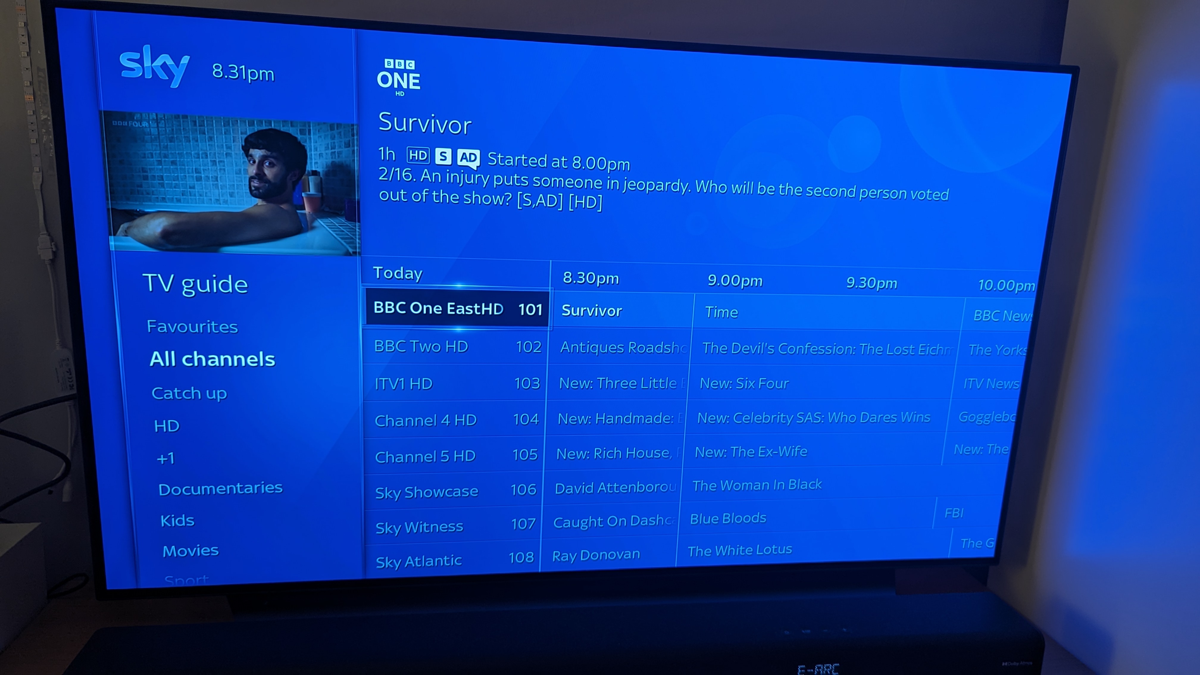 HD channels not appearing above SD versions on EPG | Sky Community