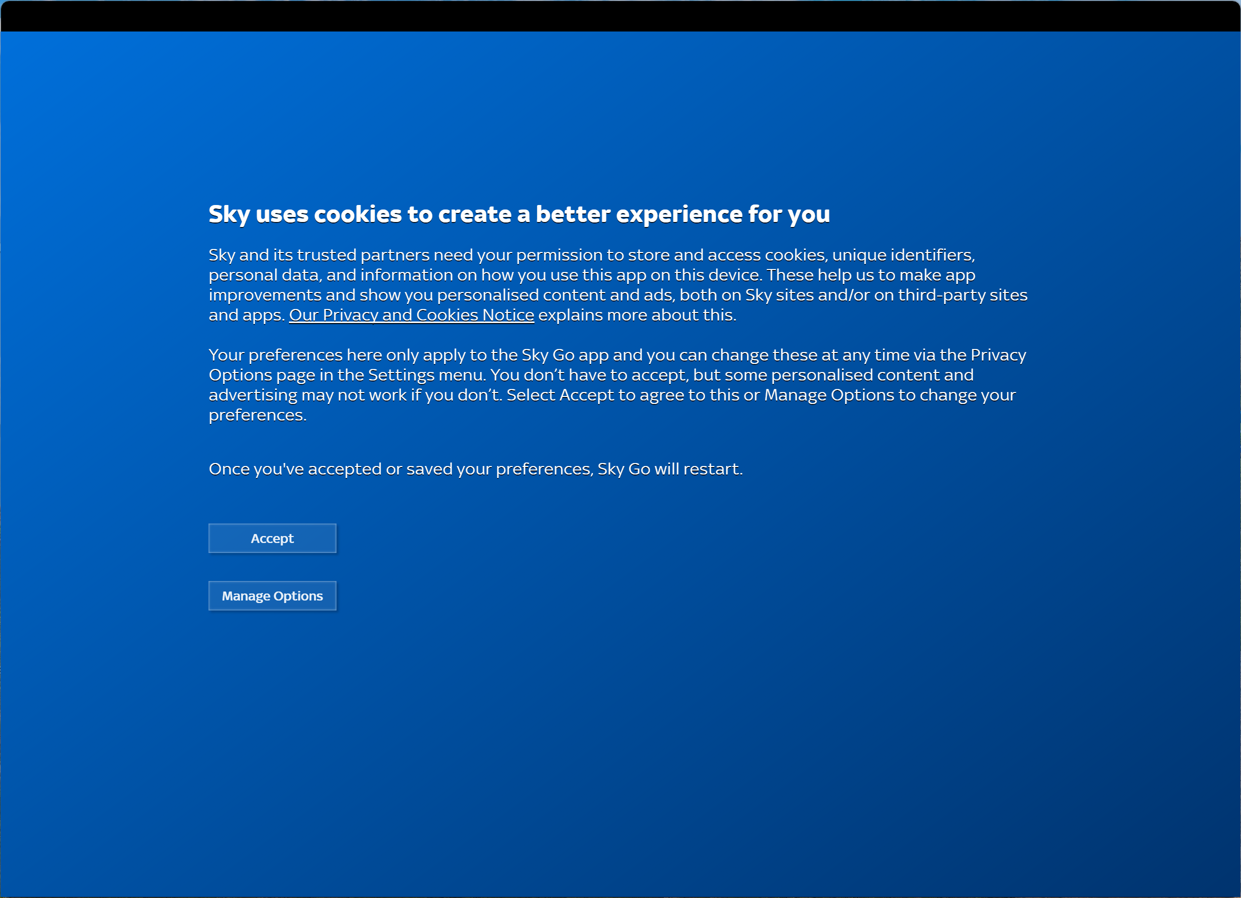 "Something is wrong. The app wil now quit (1a)" er... | Sky Community