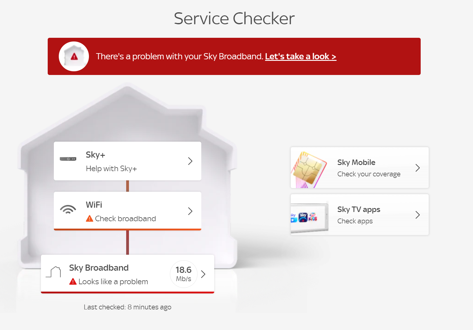 Low speed to router - checker says there's a probl... | Sky Community