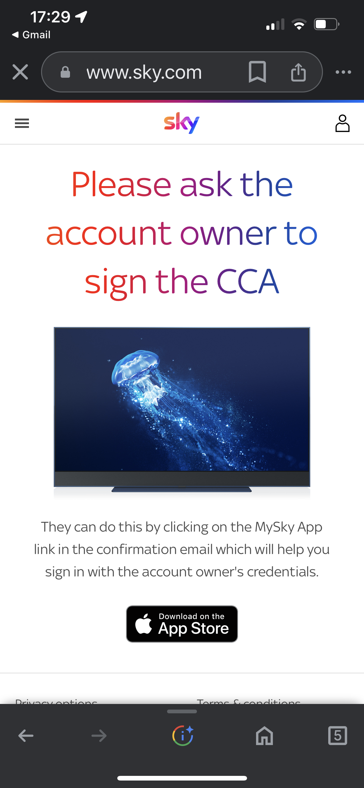 Answered: Cannot find my Credit Agreement to sign | Sky Community