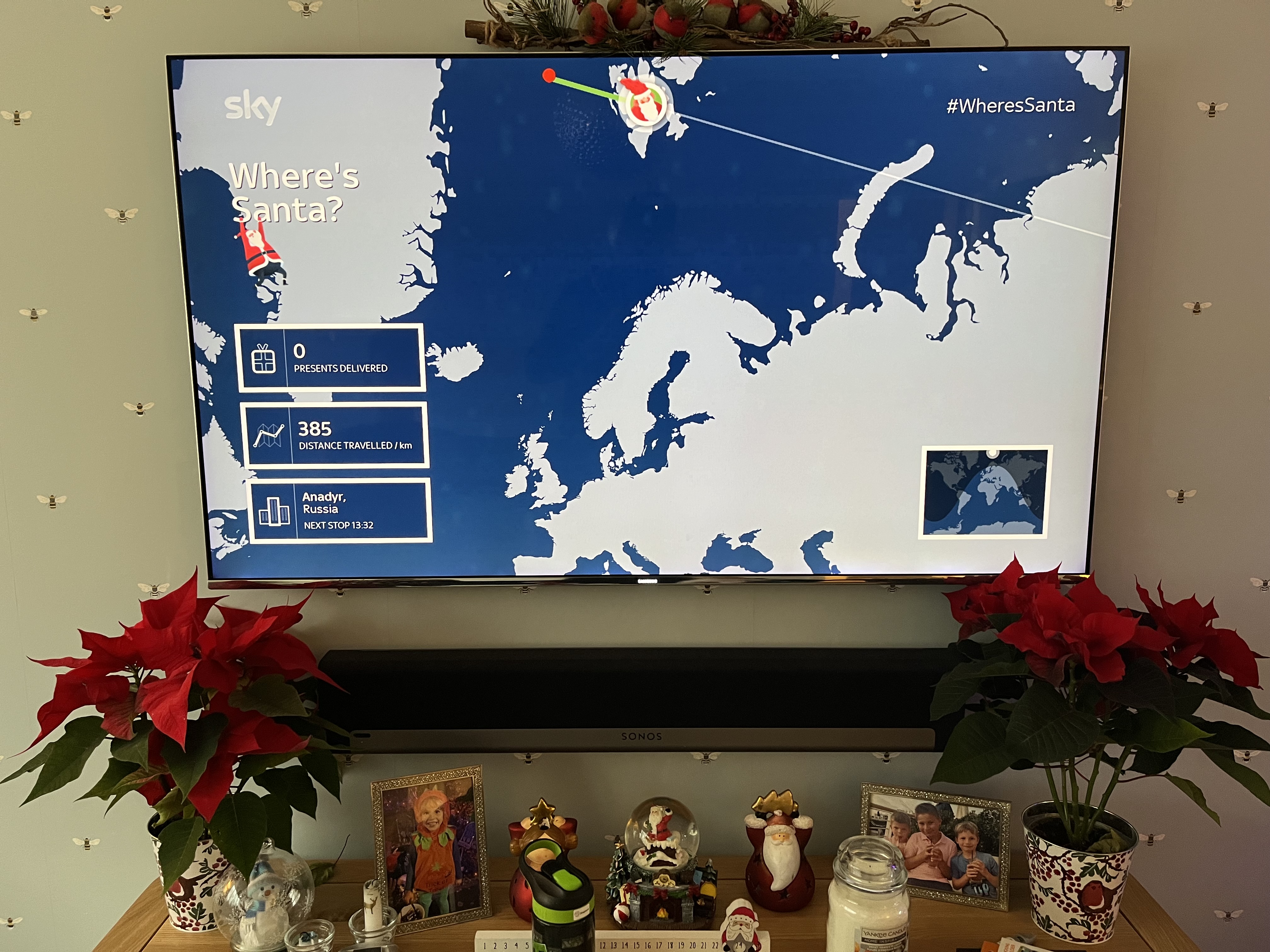 Where's Santa / Santa Tracker on Sky