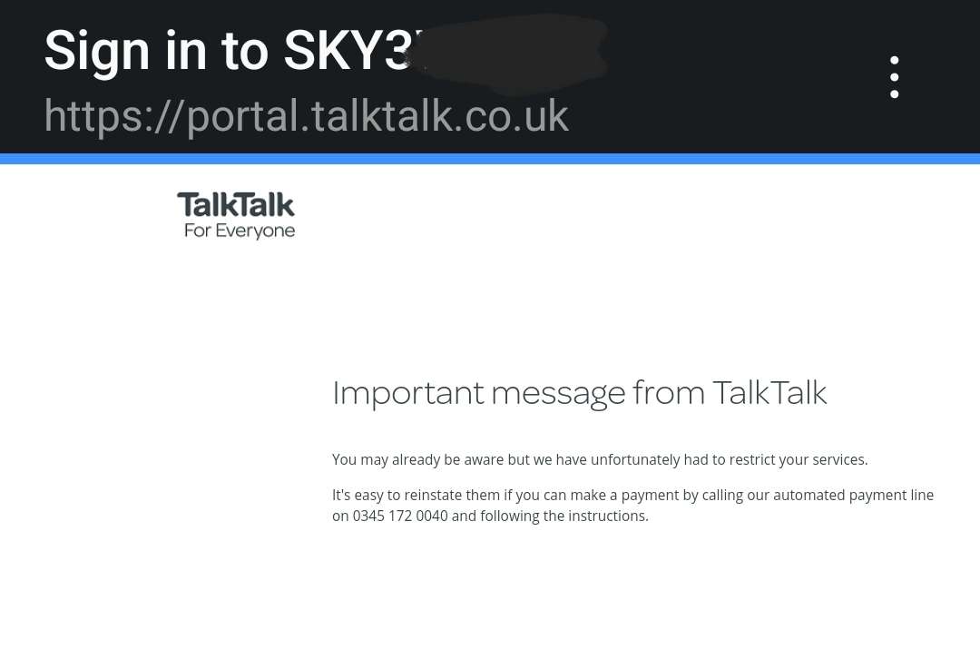 TalkTalk have managed to block our SKY ROUTER, cla... | Sky Community