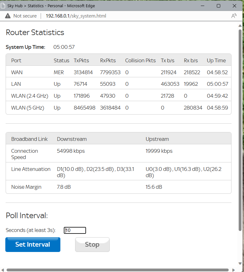 Answered: Want to report low download speed to hub. Service ... | Sky Community