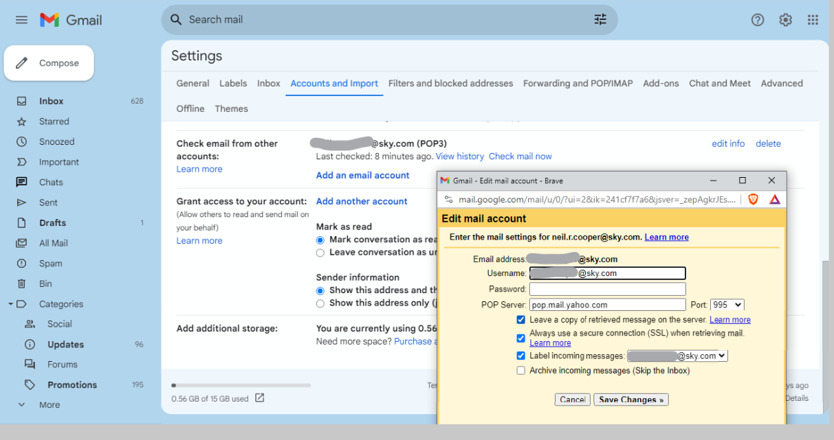 Add sky email to outlook issues | Sky Community