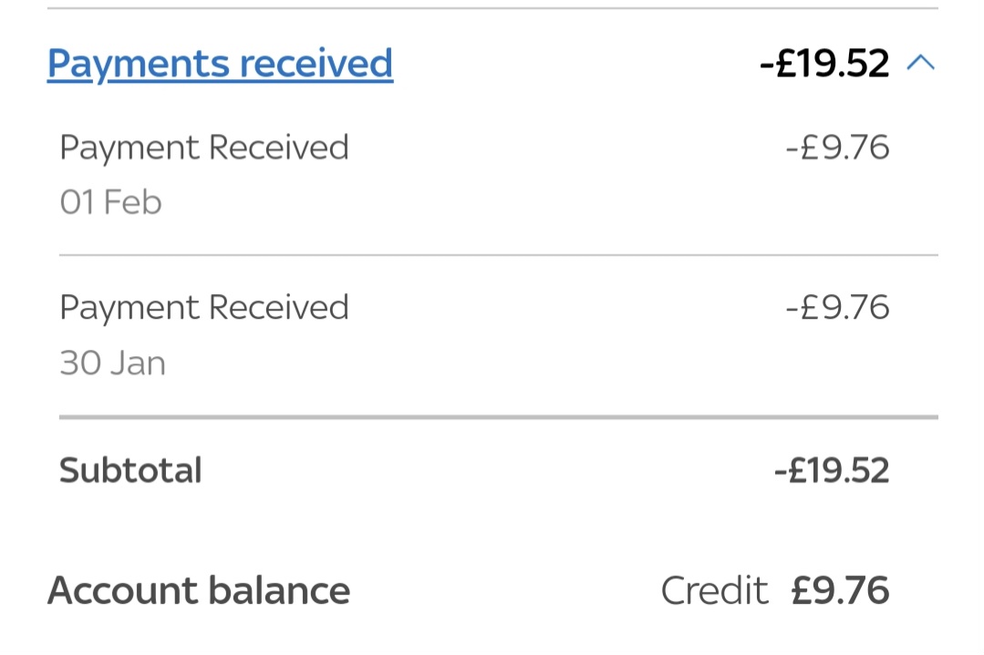 Answered: Bill | Sky Community