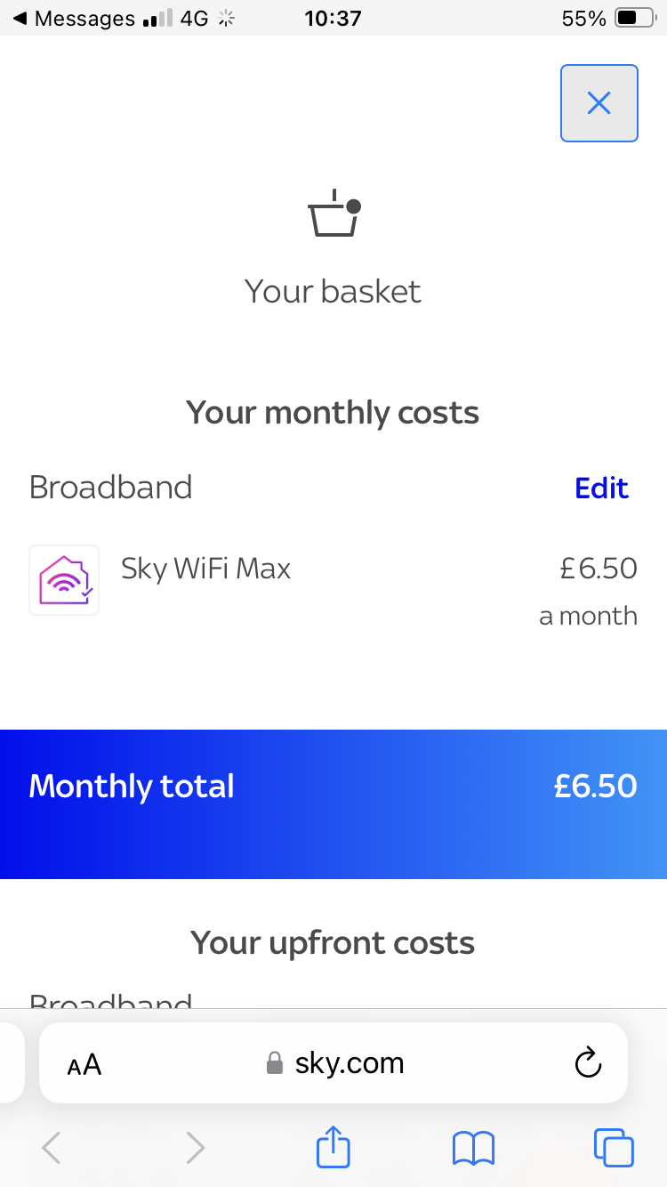 Sky WiFi Max Price contradictions | Sky Community