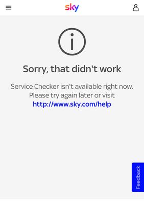Service checker not working | Sky Community