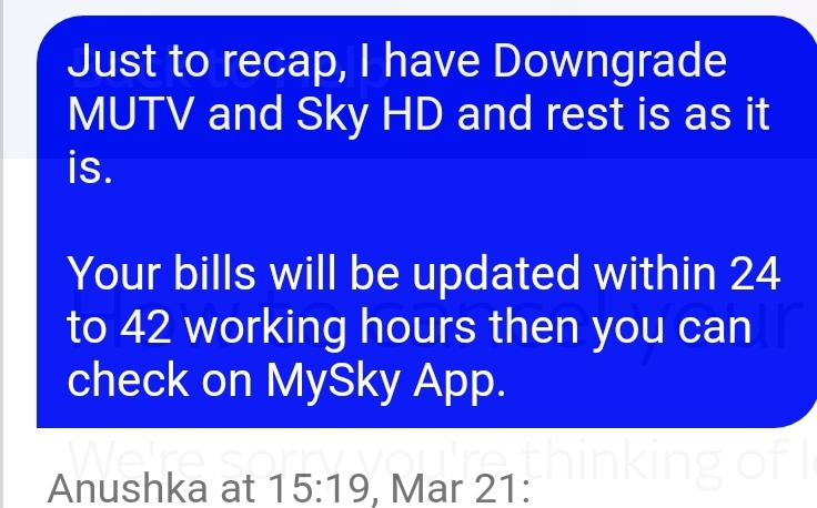 canceled sky Hd and mutv | Sky Community