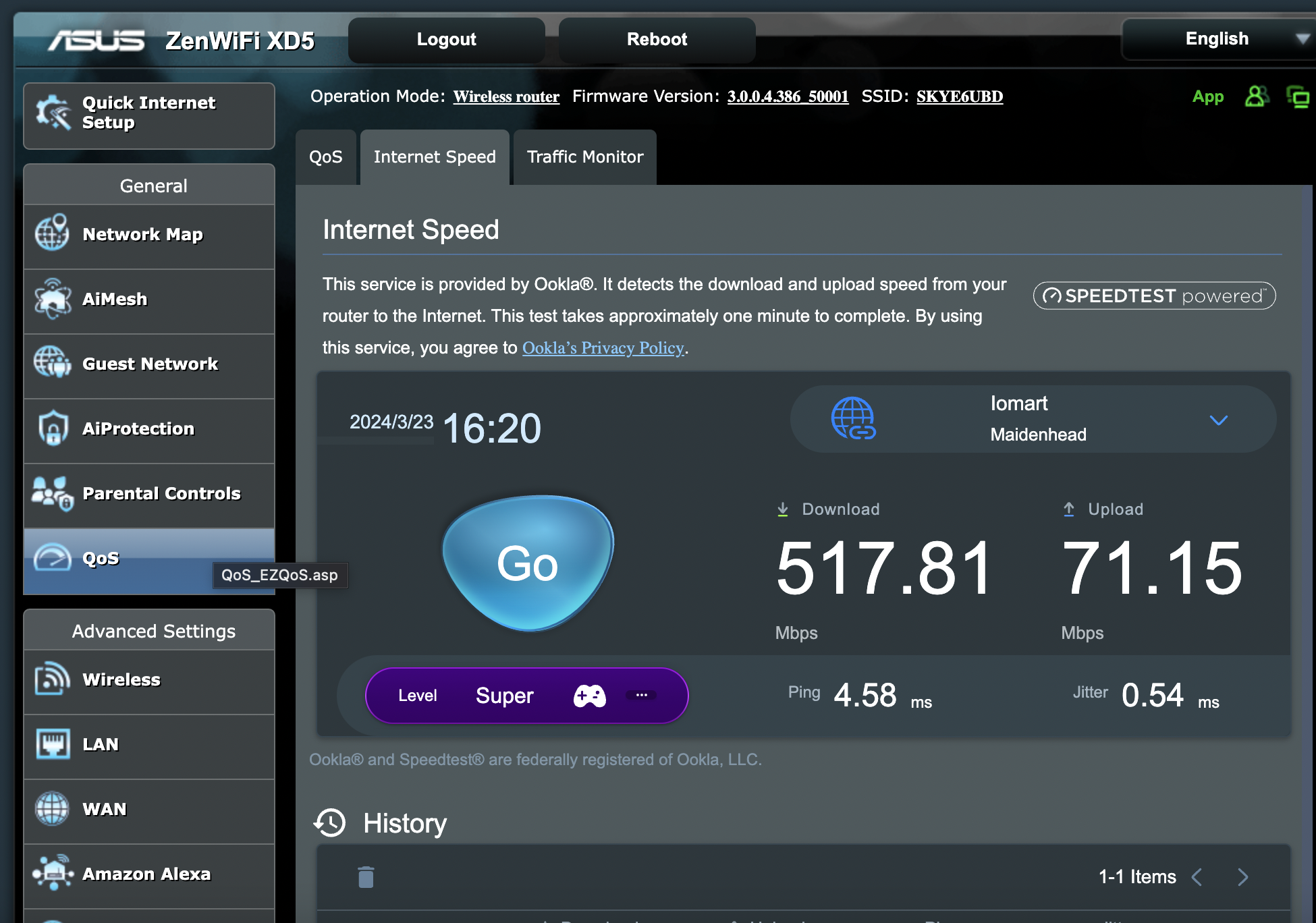 Re: ASUS zen Wi-Fi xd6 as fttp router | Sky Community