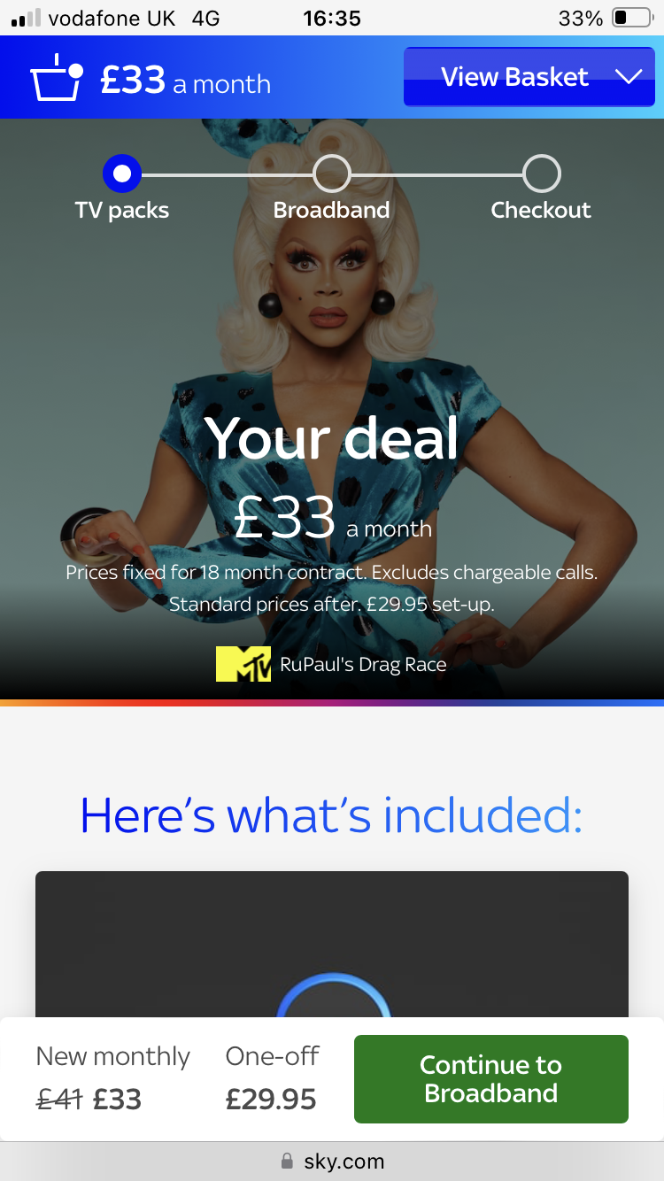 Answered: TV Essentials Package | Sky Community