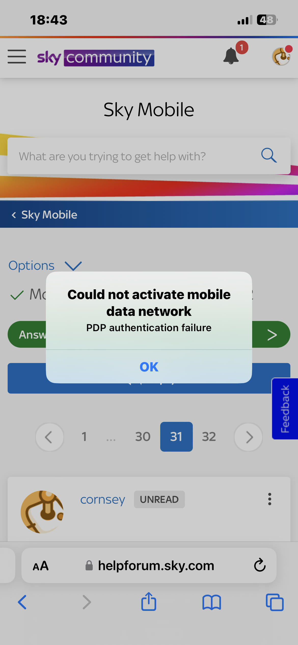 Answered: Mobile issues 11/04/24 Version 2 - Page 2 | Sky Community