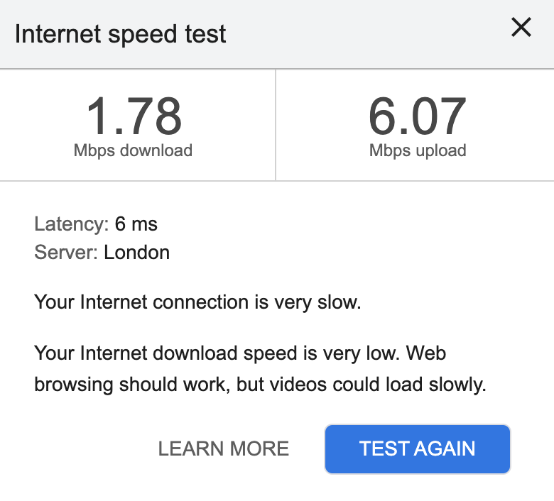 No connection or extremely slow speed | Sky Community