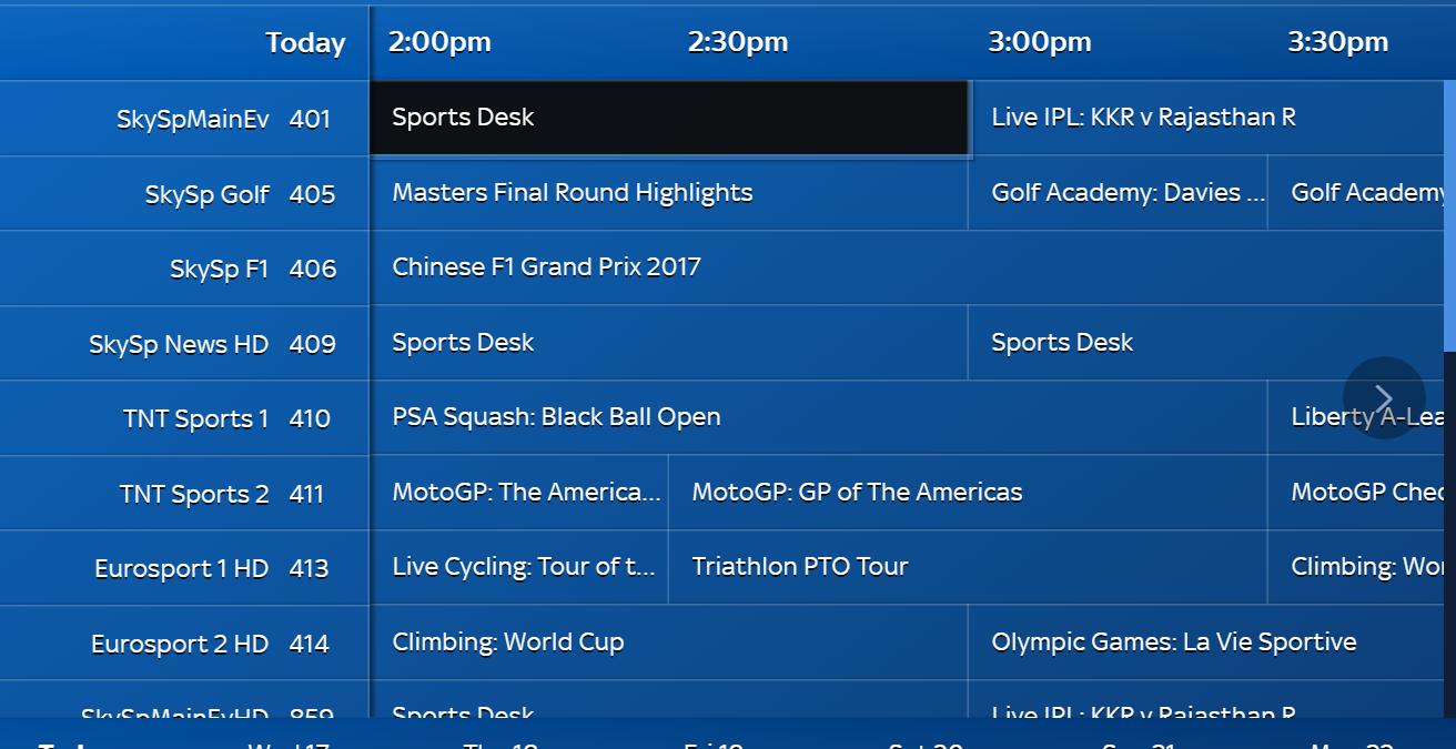 Answered: Sky Go - missing sports channels | Sky Community
