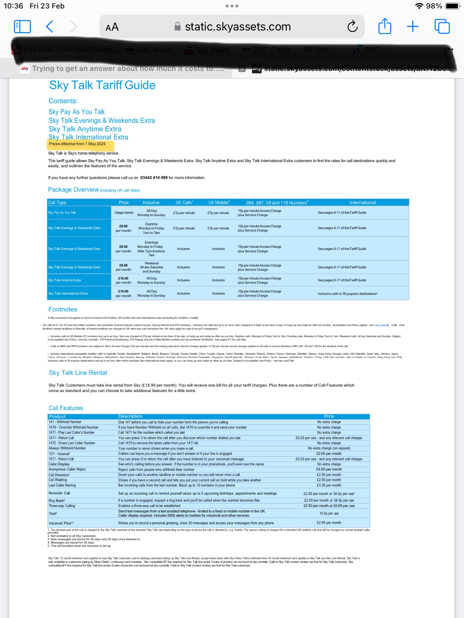 Answered: Sky talk anytime extra | Sky Community