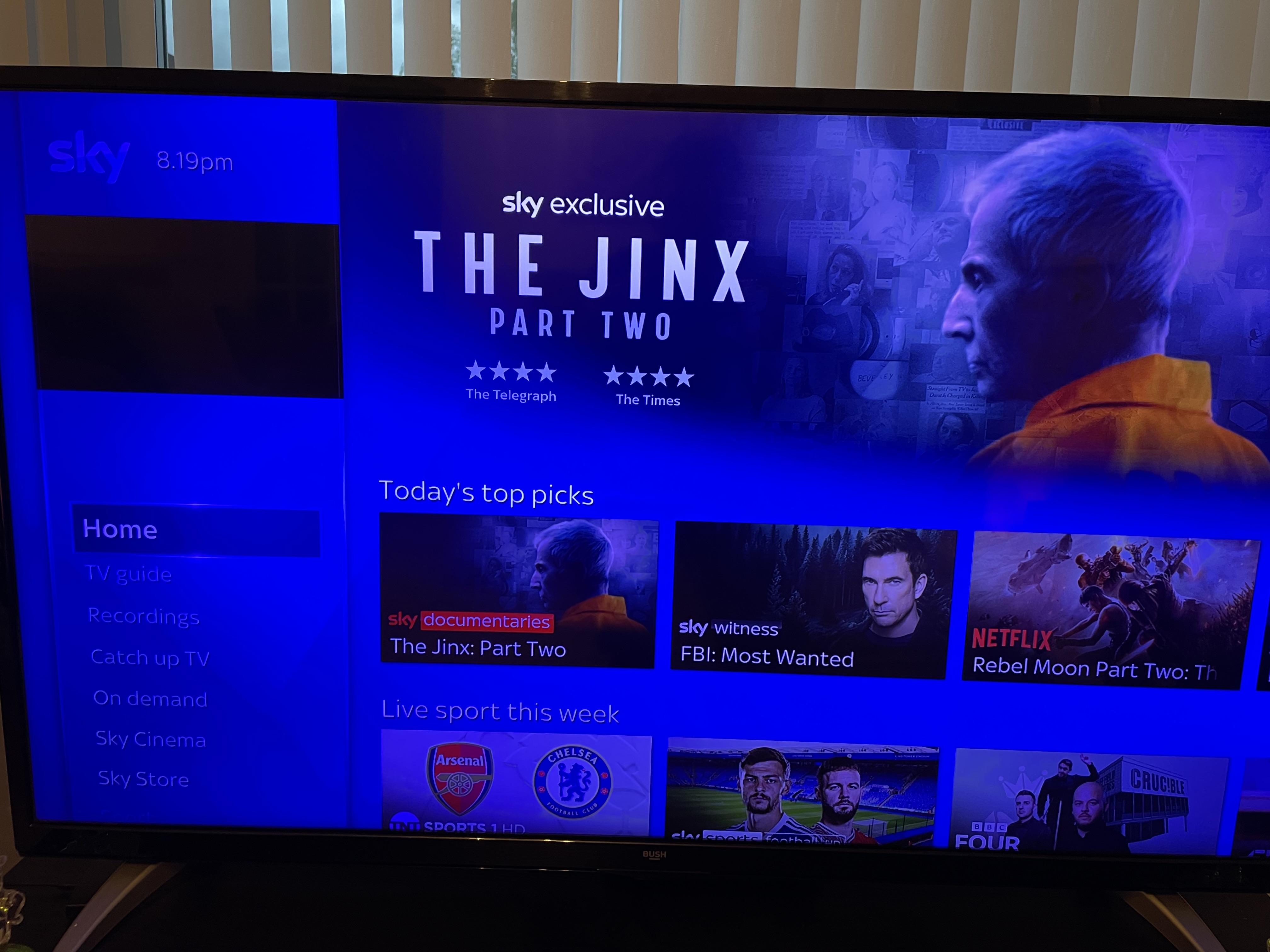 Answered: SkyQ box switches on but cannot watch anything jus... | Sky ...