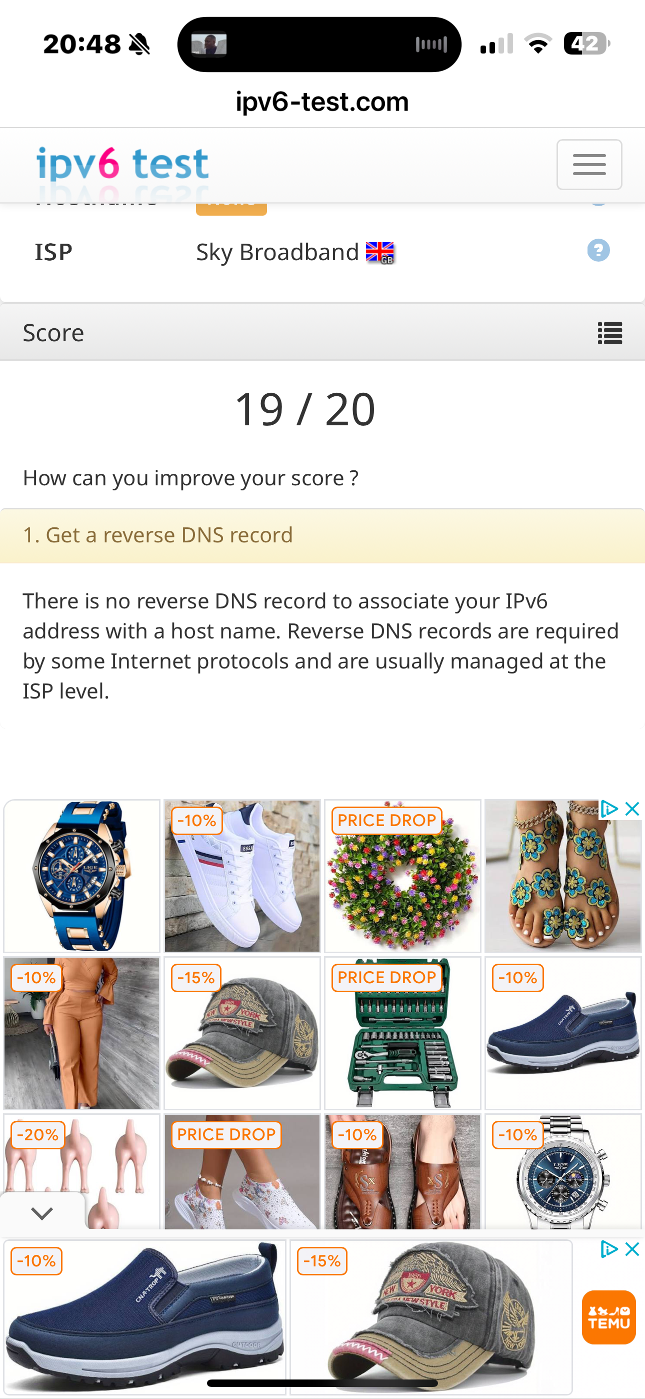 Answered: iPv6 showing as “Disabled” on Sky Network. | Sky Community
