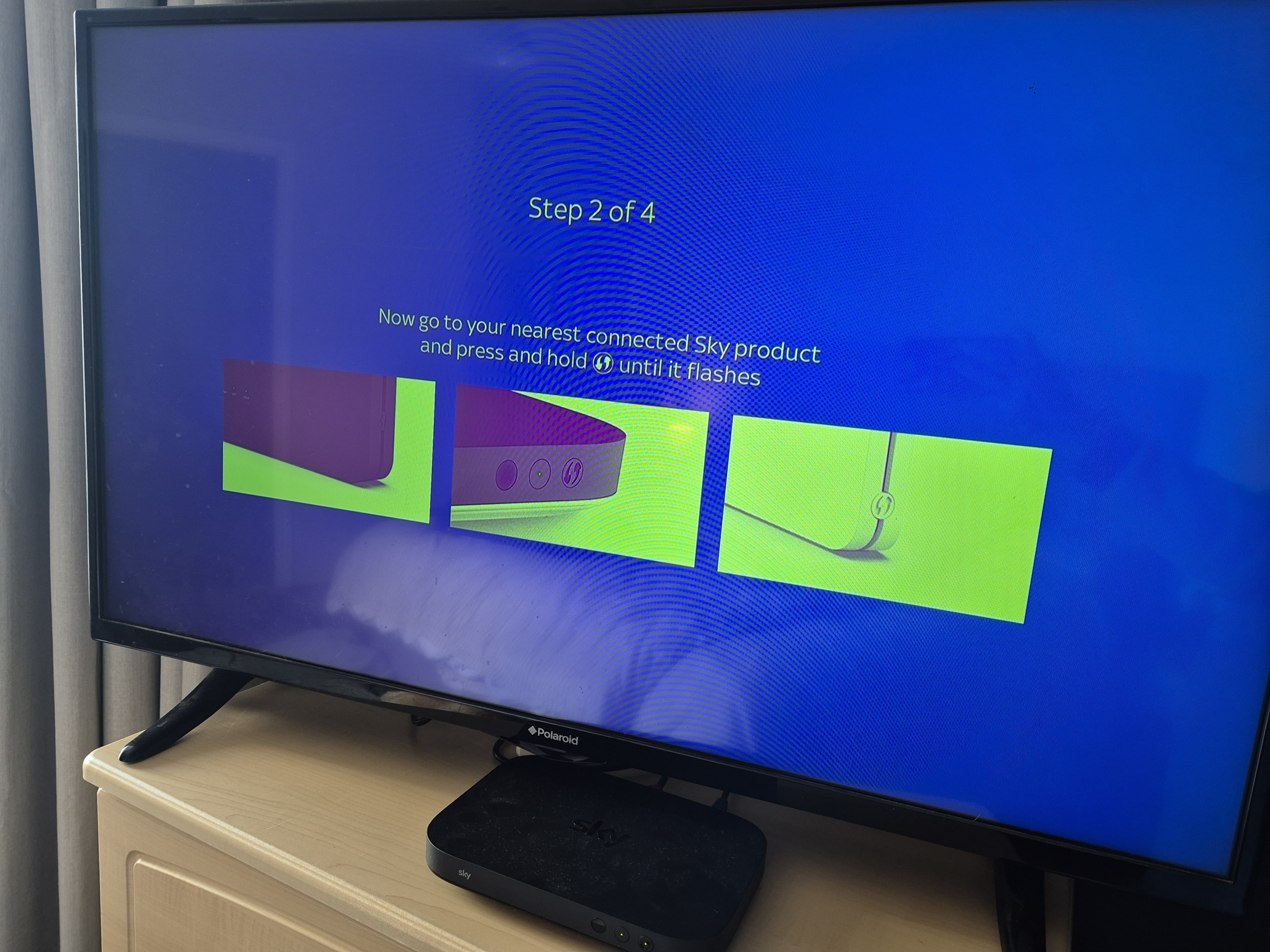 Sky multiroom stuck on step 2 of 4 and the screen ... | Sky Community
