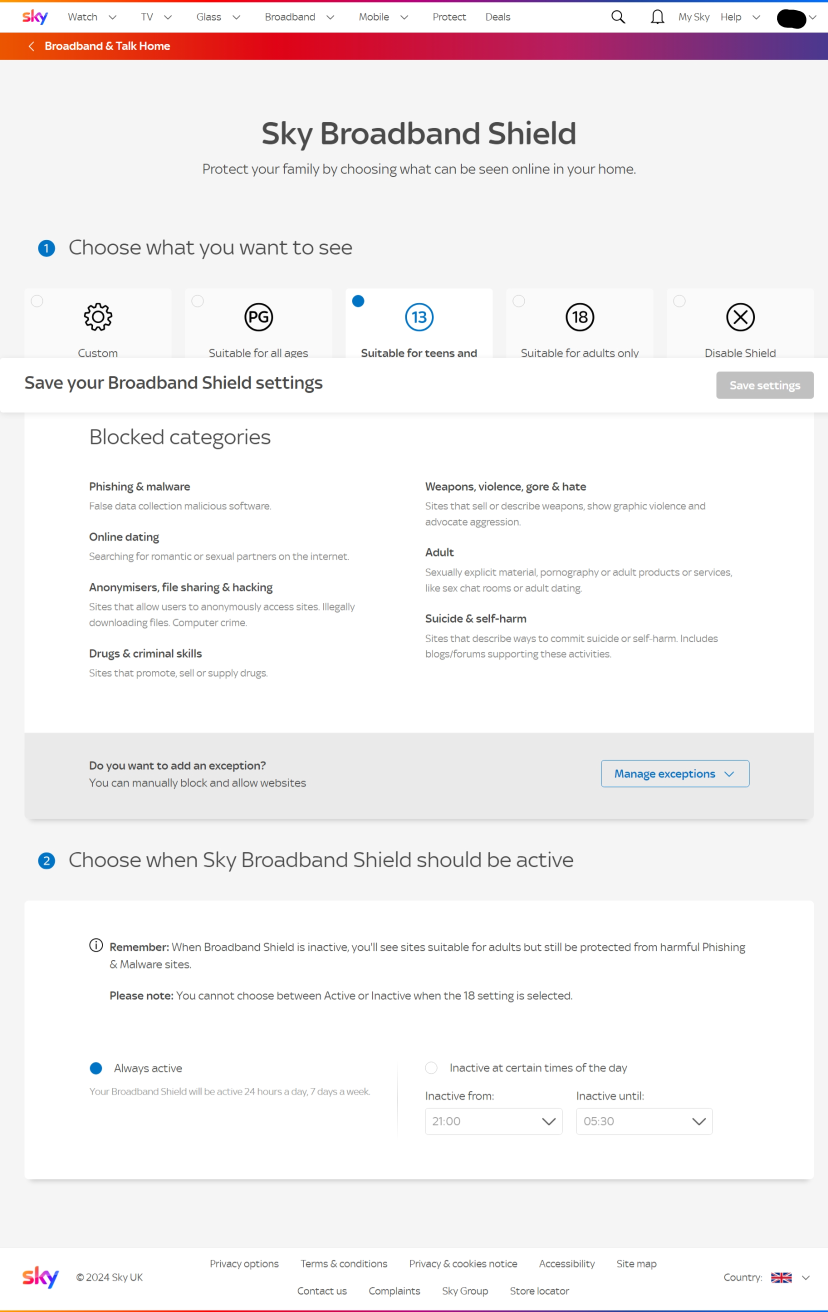 Answered: New customer broadband shield not working | Sky Community
